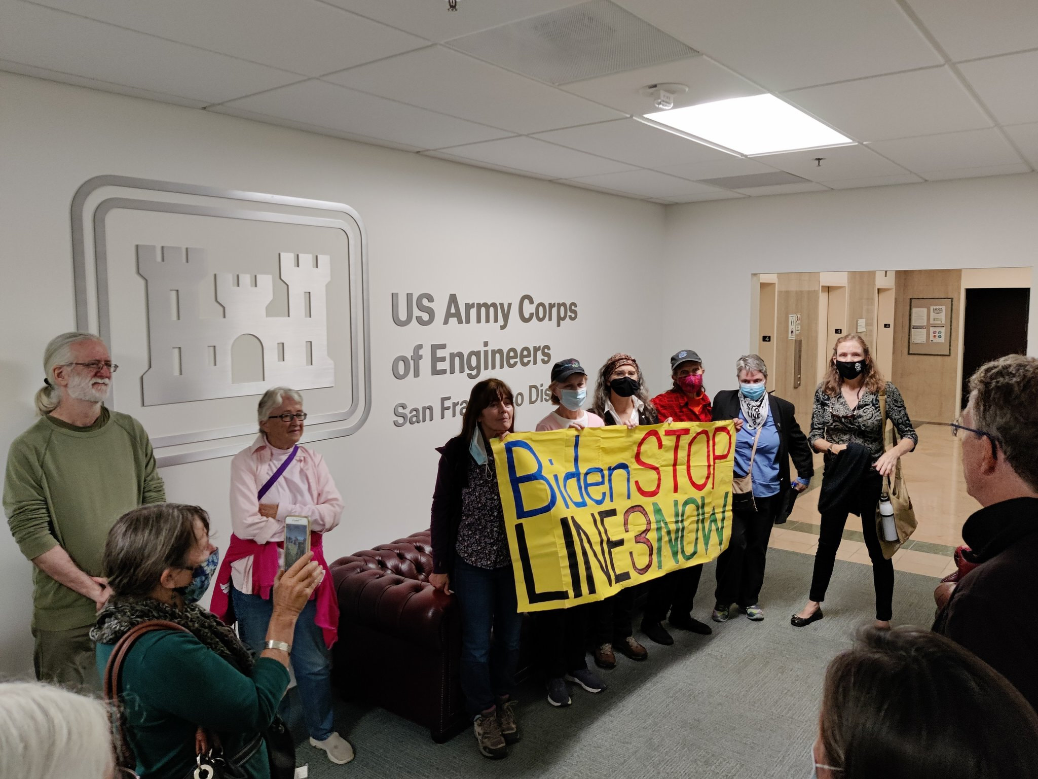 Stop Line 3 Activists Rally At US Army Corps Of Engineers Office | XRSFBay